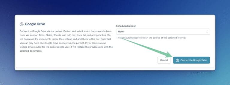 How to Train an AI Chatbot from your Google Drive Documents - DocsBot AI