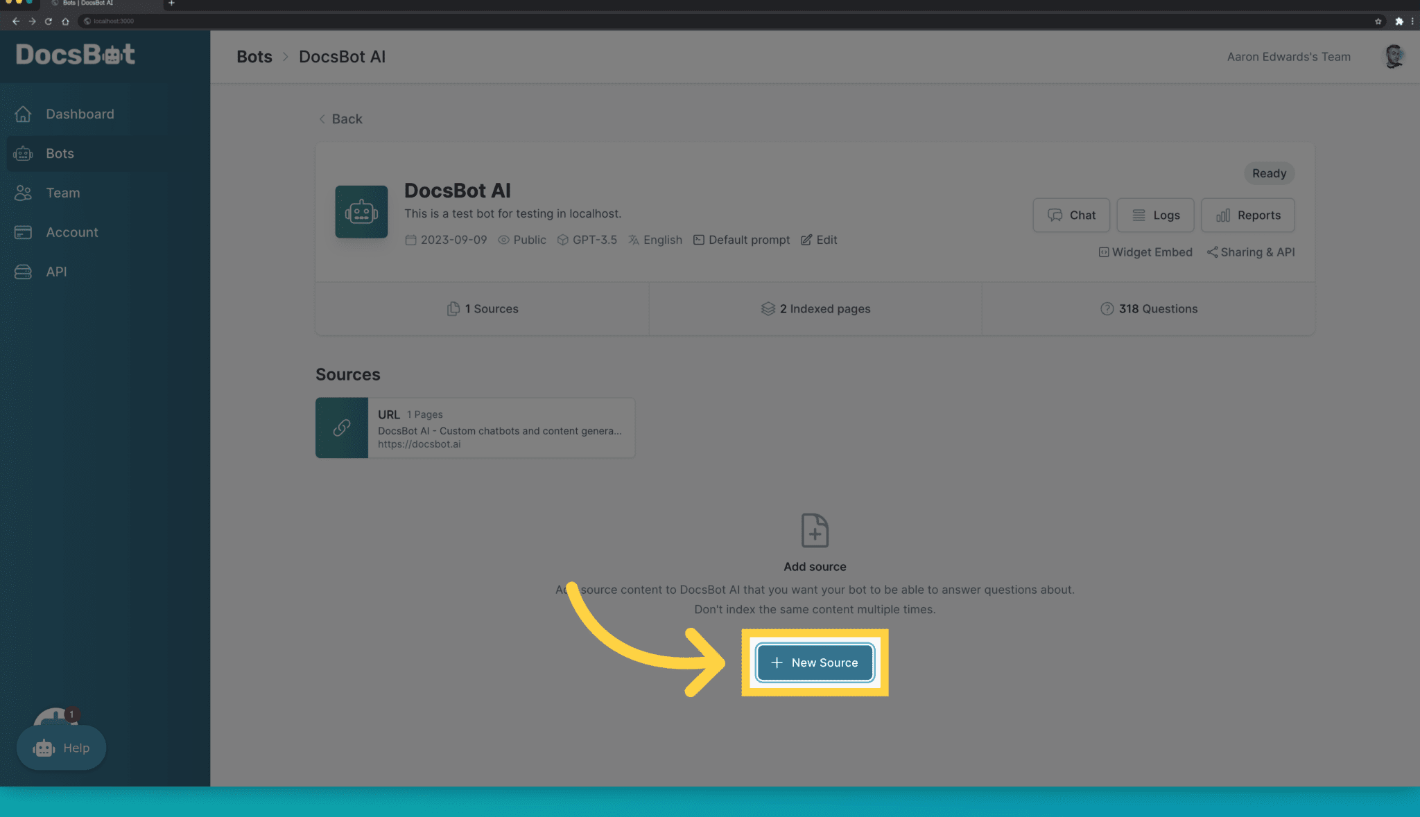 How to Train Your AI Chatbot From a Website URL Source - DocsBot AI