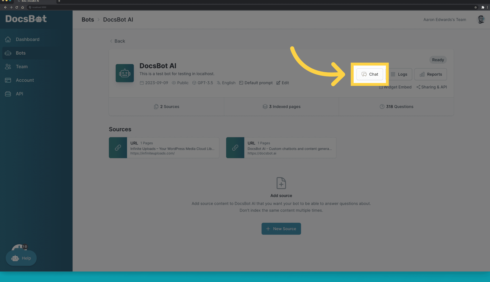 How to Train Your AI Chatbot From a Website URL Source - DocsBot AI