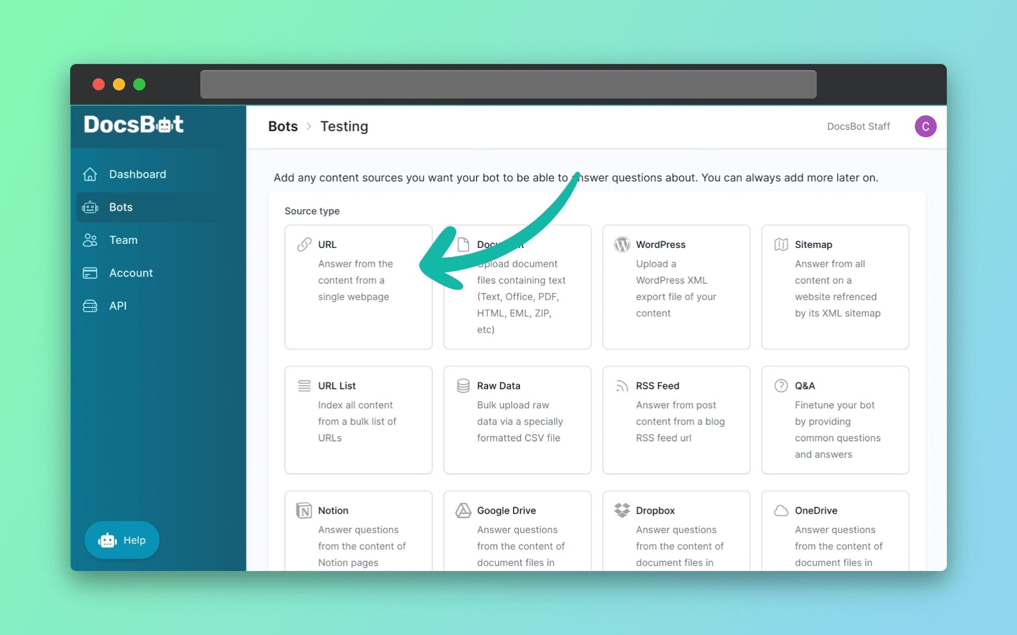 New iFrame Widget Embed and Cloud Source Types - DocsBot AI