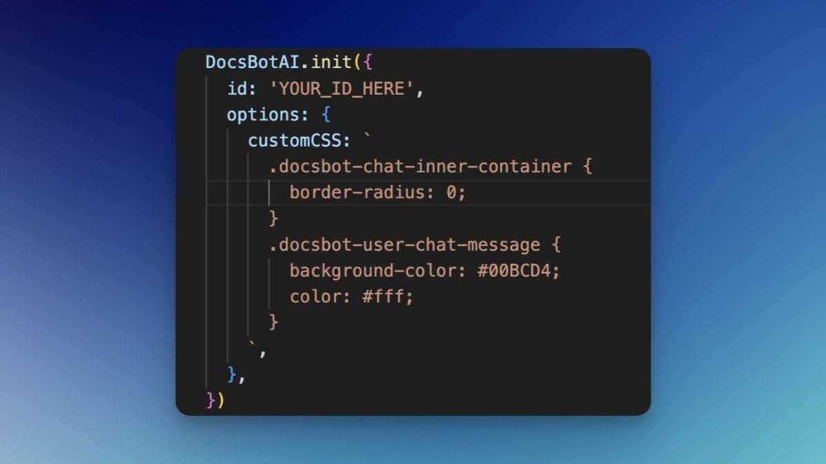 AI Chatbot Reliability: TrueURL™️ to Custom CSS - DocsBot AI