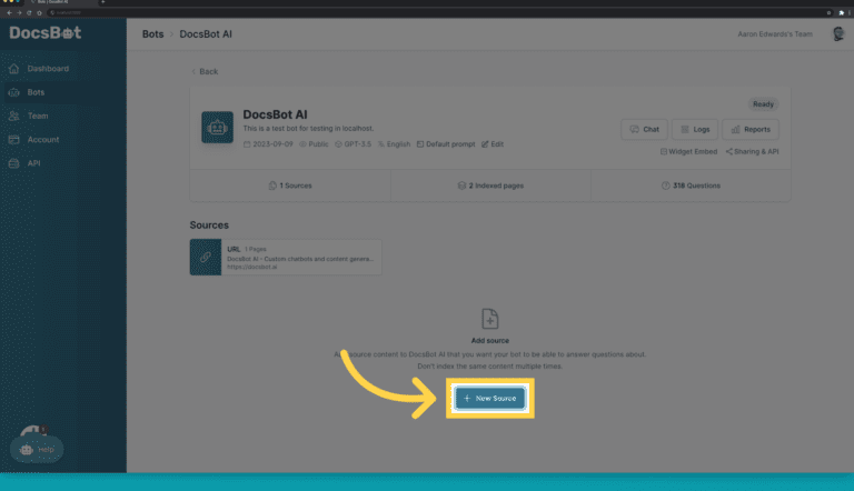 Training your Chatbot From GitHub Repositories - DocsBot AI