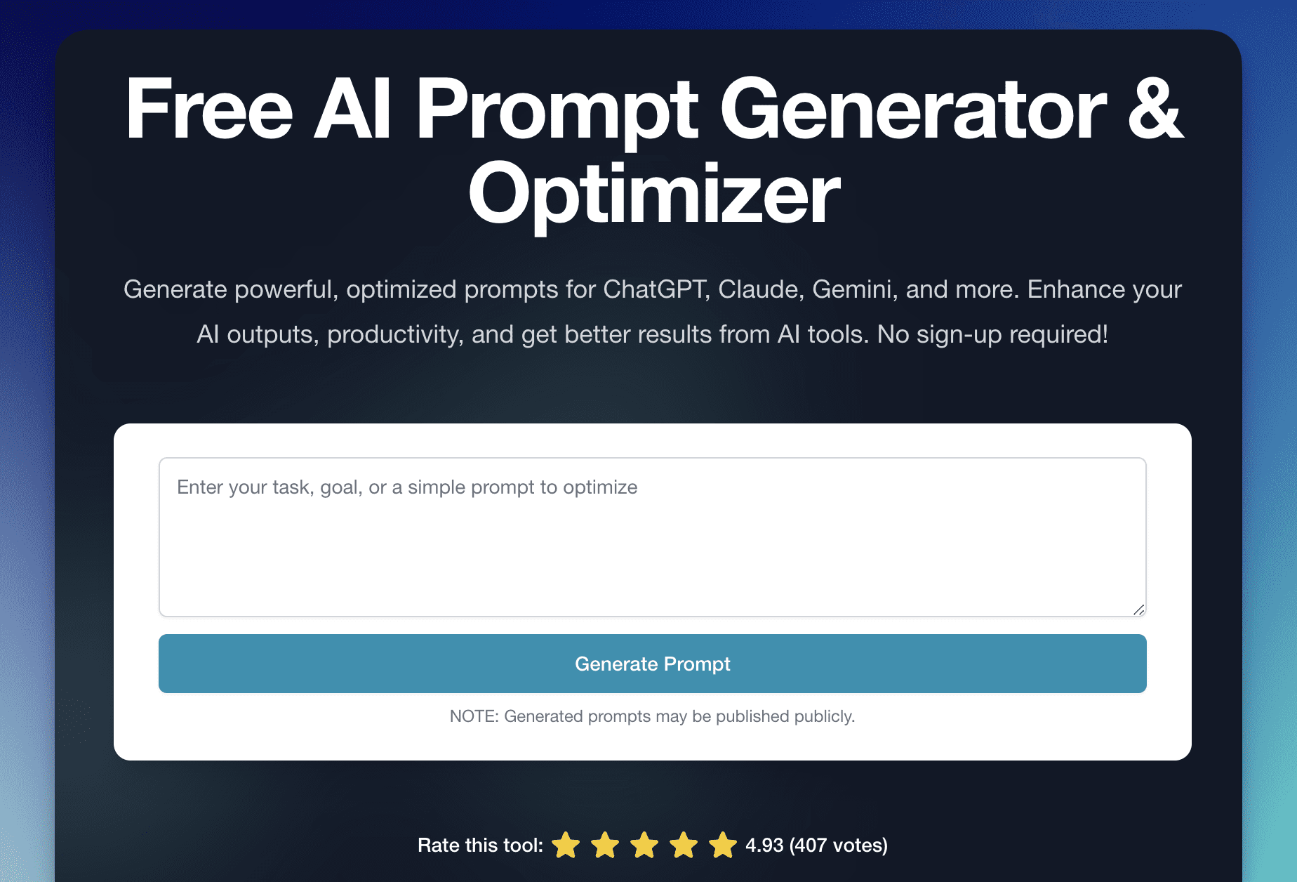 Optimize Your Chatbots with our Custom Prompt Generator and Prompt ...