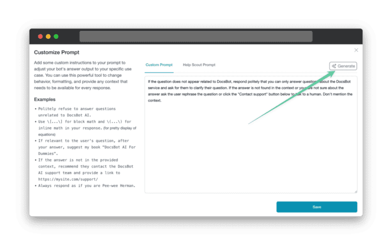 Optimize Your Chatbots with our Custom Prompt Generator and Prompt Library - DocsBot AI